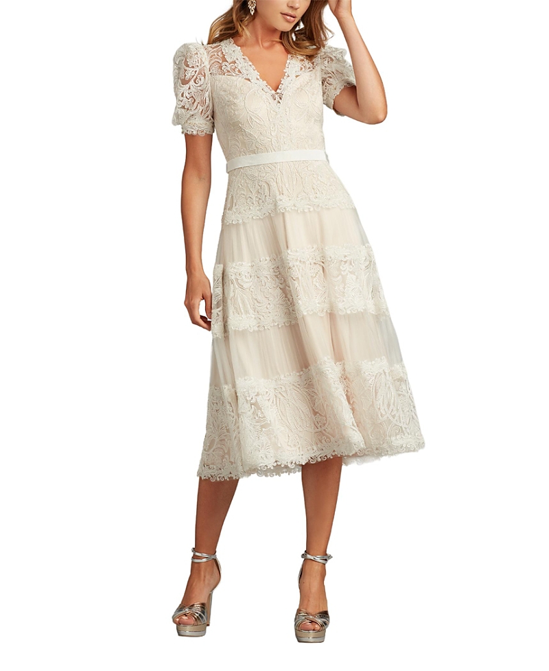southern lace wedding dresses Sheath Lace Long Sleeves Lace Up Beach Wedding Dress PW295 main image 1