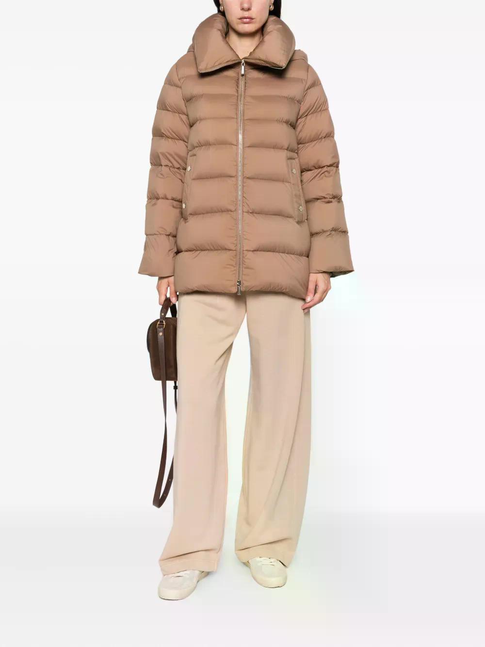 MOORER Quilted Hooded Jacket