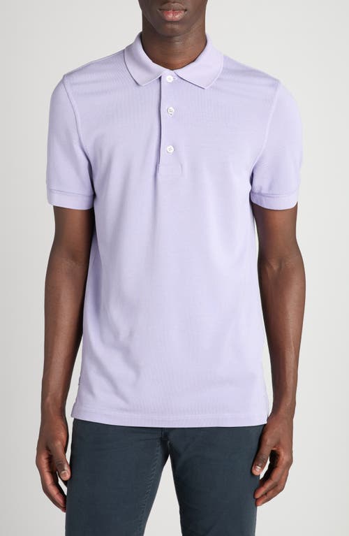 TOM FORD lyocell & cotton piqué polo