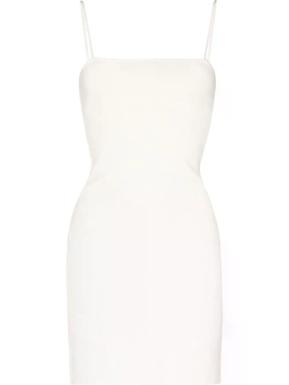 FENDI Spaghetti-Strap Square-Neck Dress