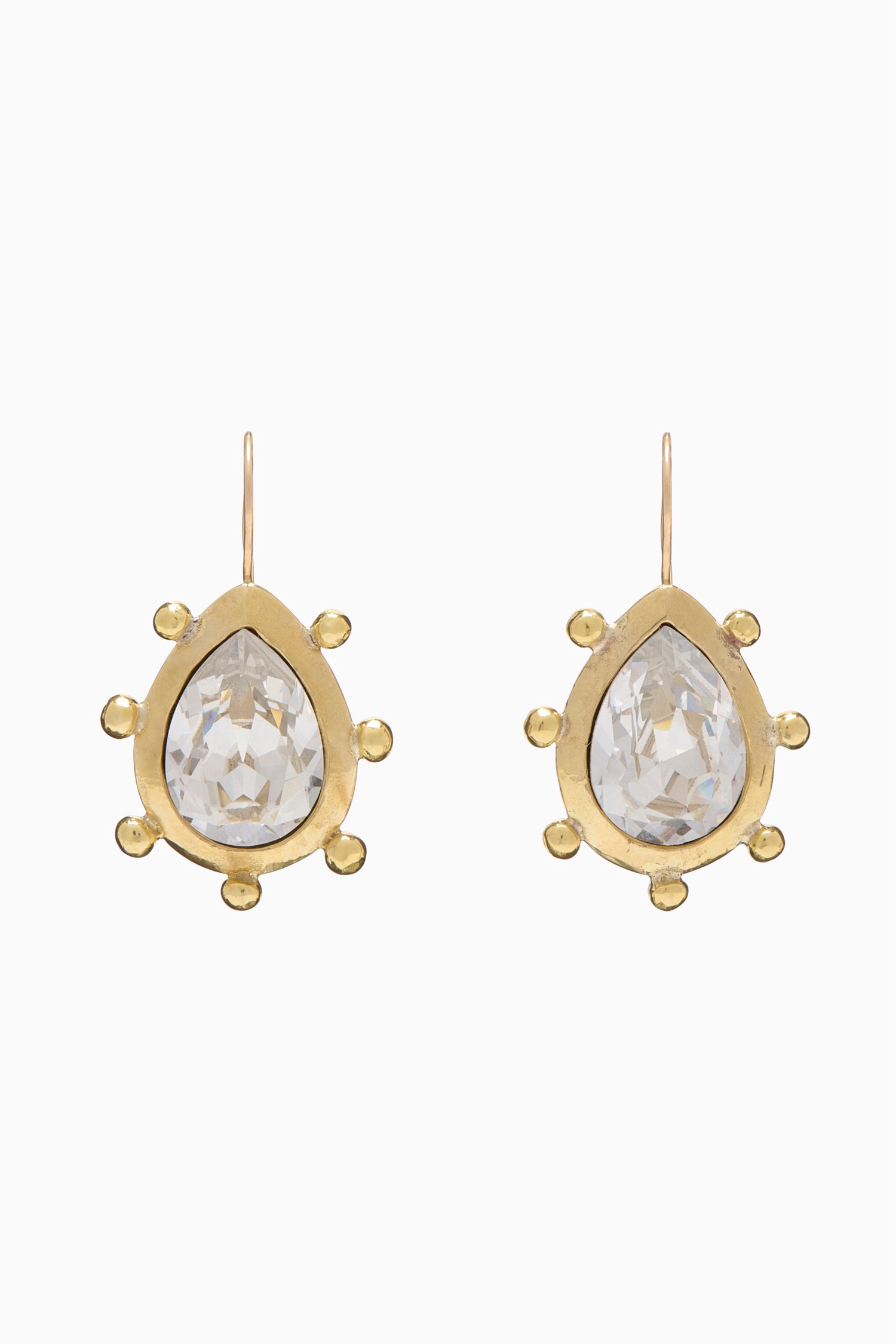 Kiki Mcdonough 18k Yellow Grace Citrine And Diamond Earrings In