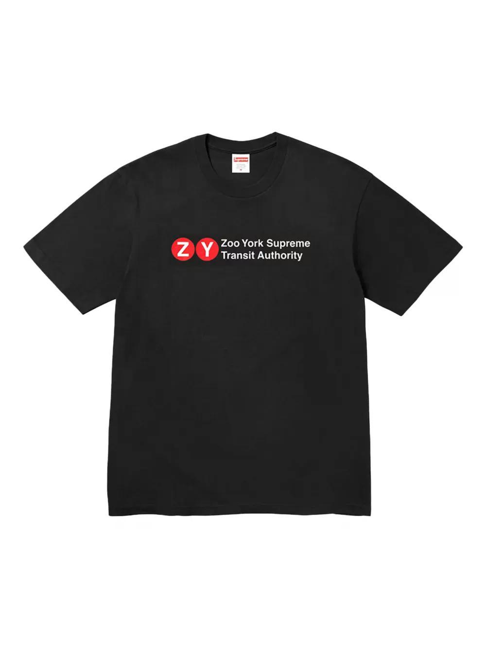 Supreme Zoo York Transit Ss 25 T-Shirt - Black | Editorialist