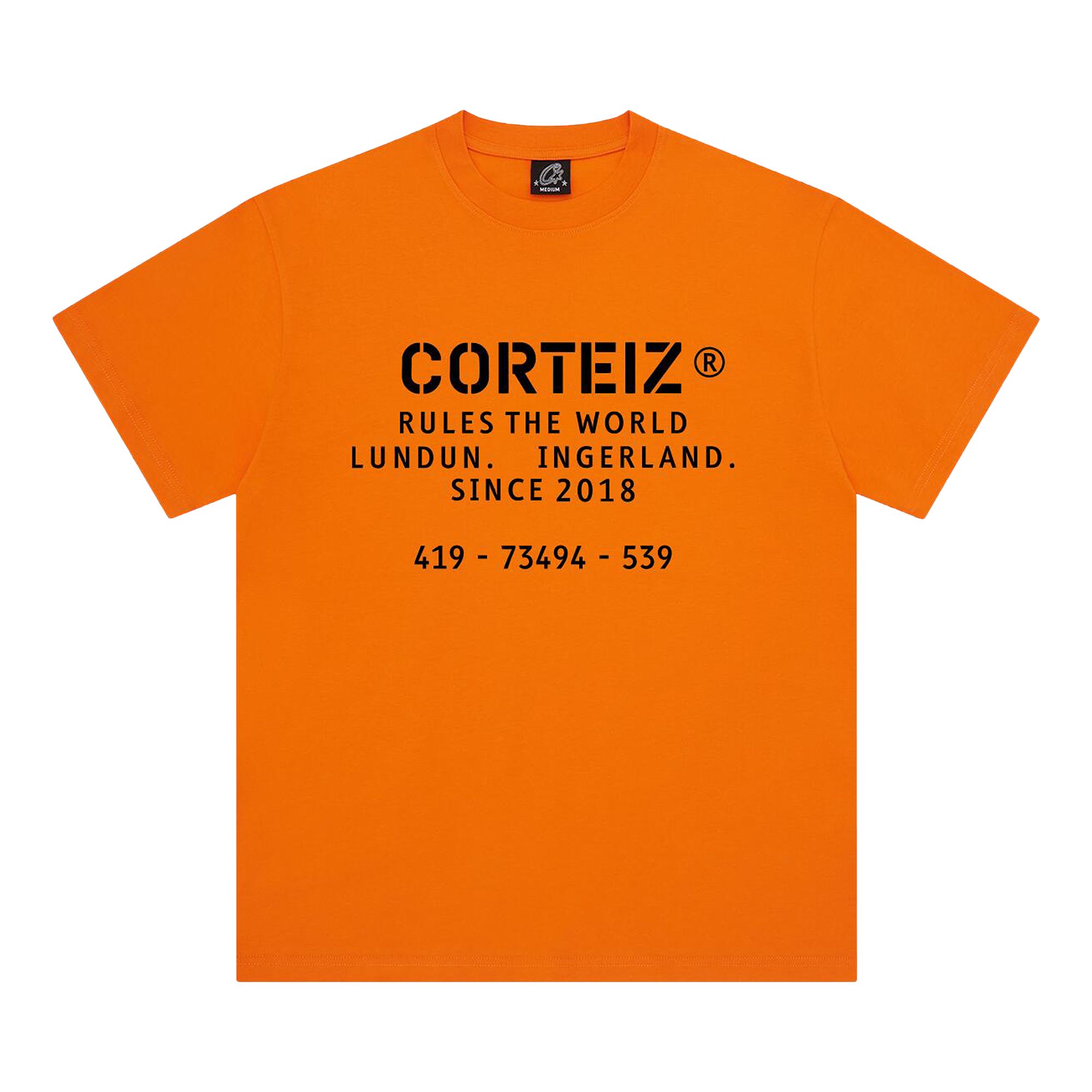 corteiz tシャツ og  tee orange 37460981~