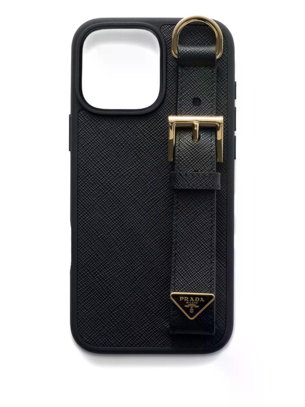 Prada Iphone 14 Pro Padded-Design Case - Black | Editorialist