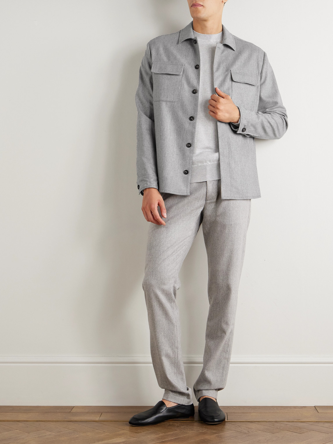 ELEVENTY Eleventy - Wool-Blend Overshirt - Men - Gray