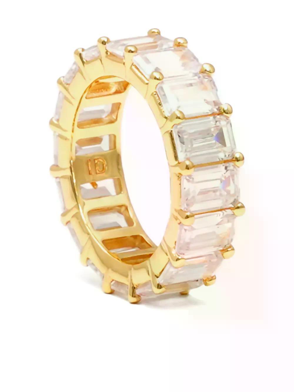 Anine Bing Chunky Ribbed Ring In Gold - 50% Off | Editorialist