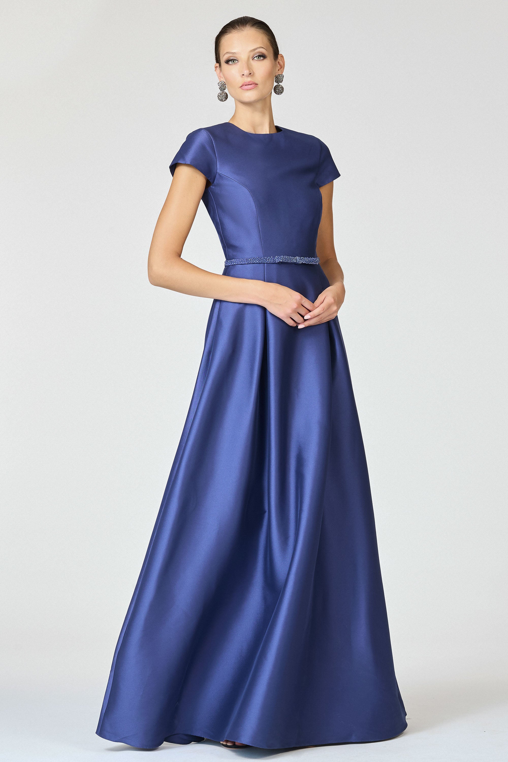 formal indigo dress Indigo Twist Dress | Blue main image 0