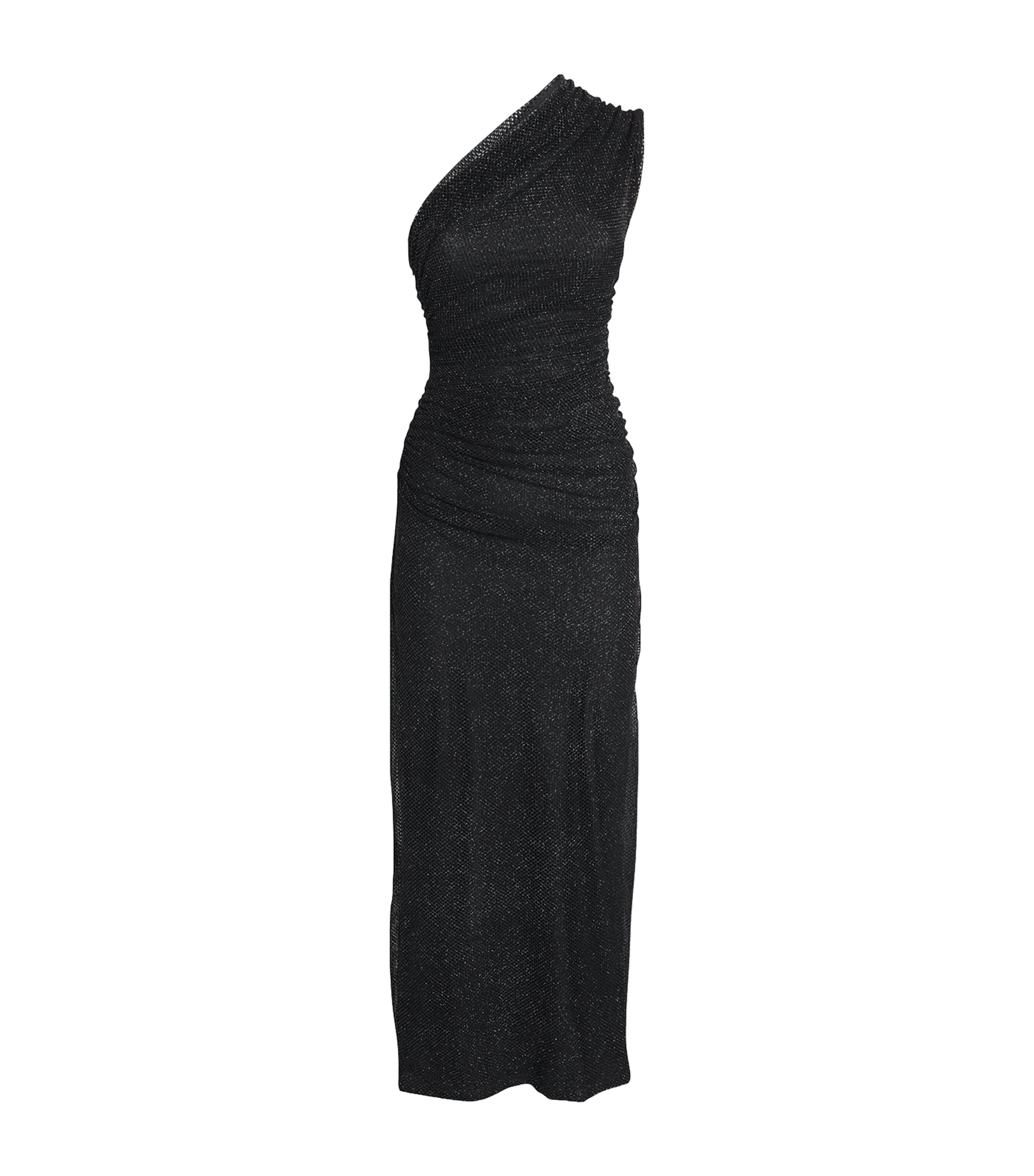 maje one shoulder dress Buy Maje Blue One-shoulder Maxi Dress For Women Online