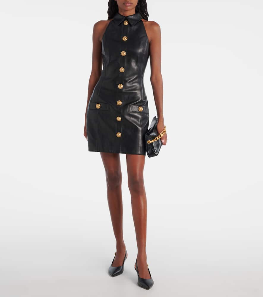 Ferragamo Mini Dress With Patent Leather Scales In Burgundy / Red - 50% Off  | Editorialist