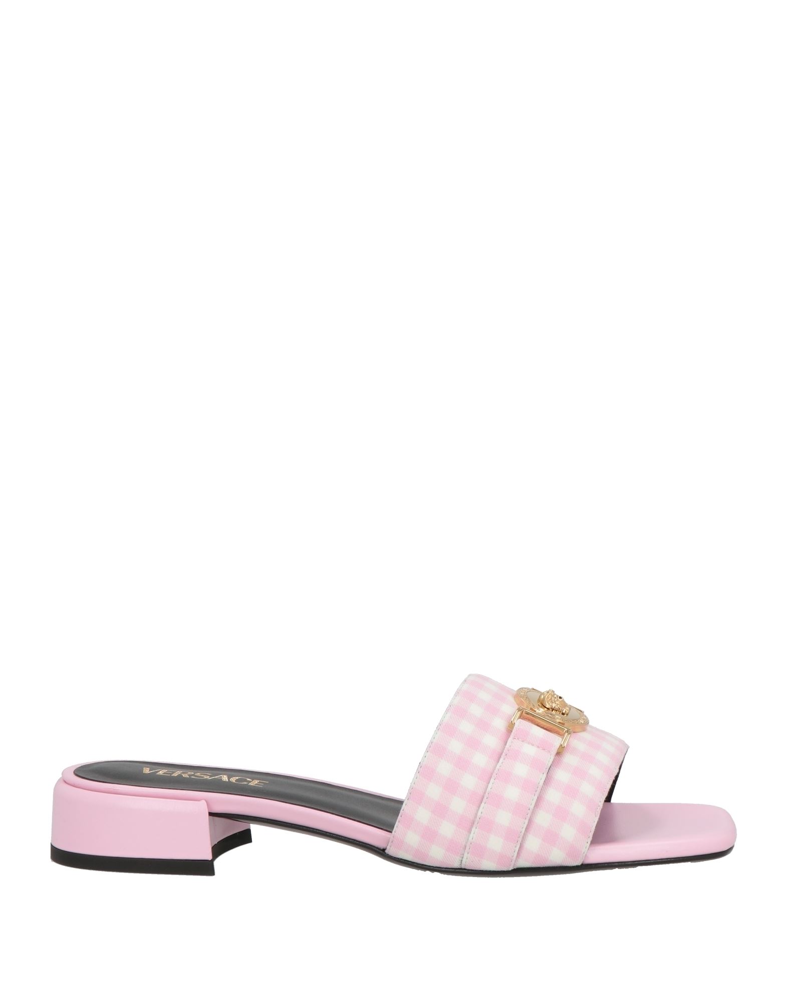 Versace Twill Slide Sandals In Blue - 66% Off | Editorialist