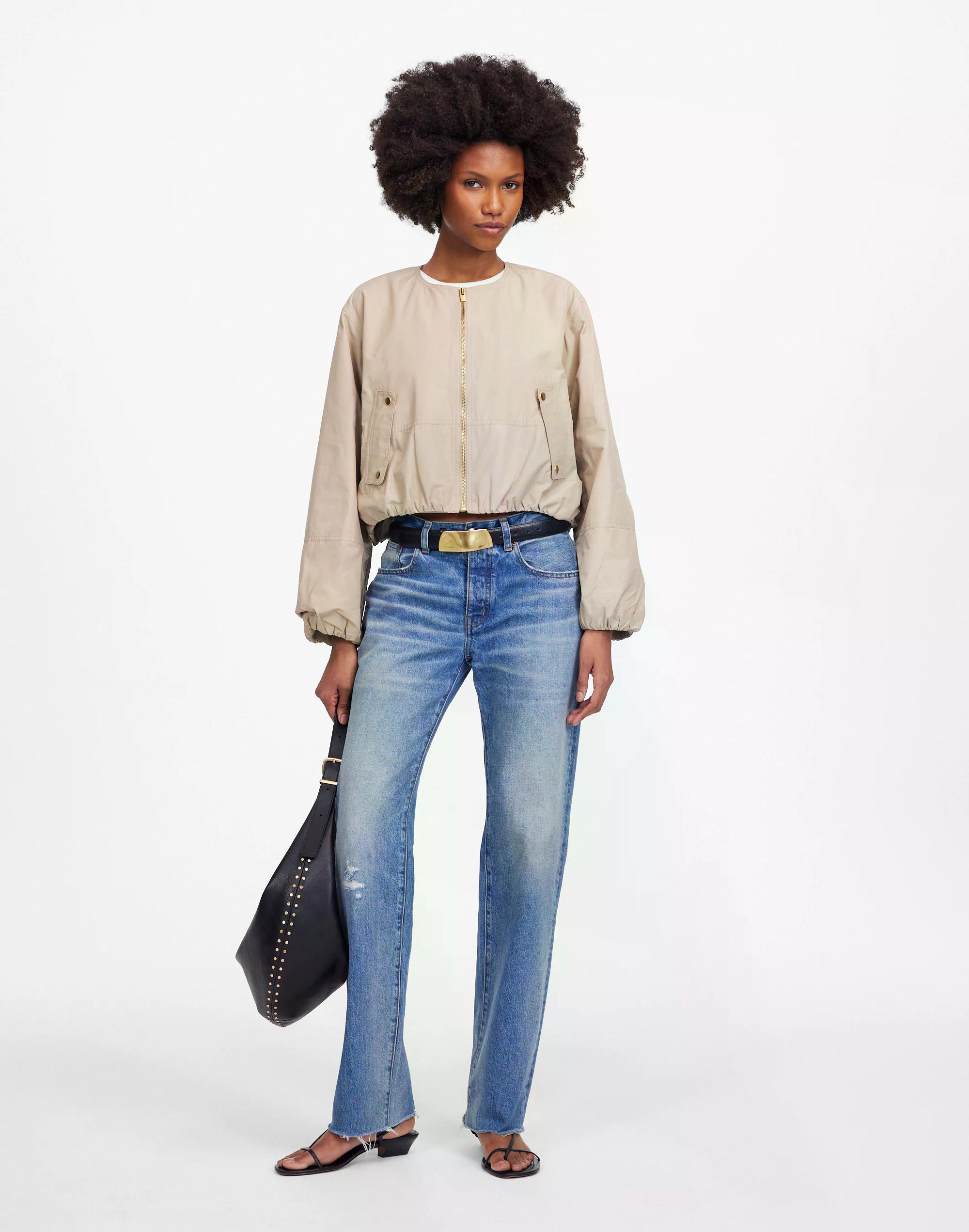 MADEWELL Bubble-Sleeve Bomber Jacket