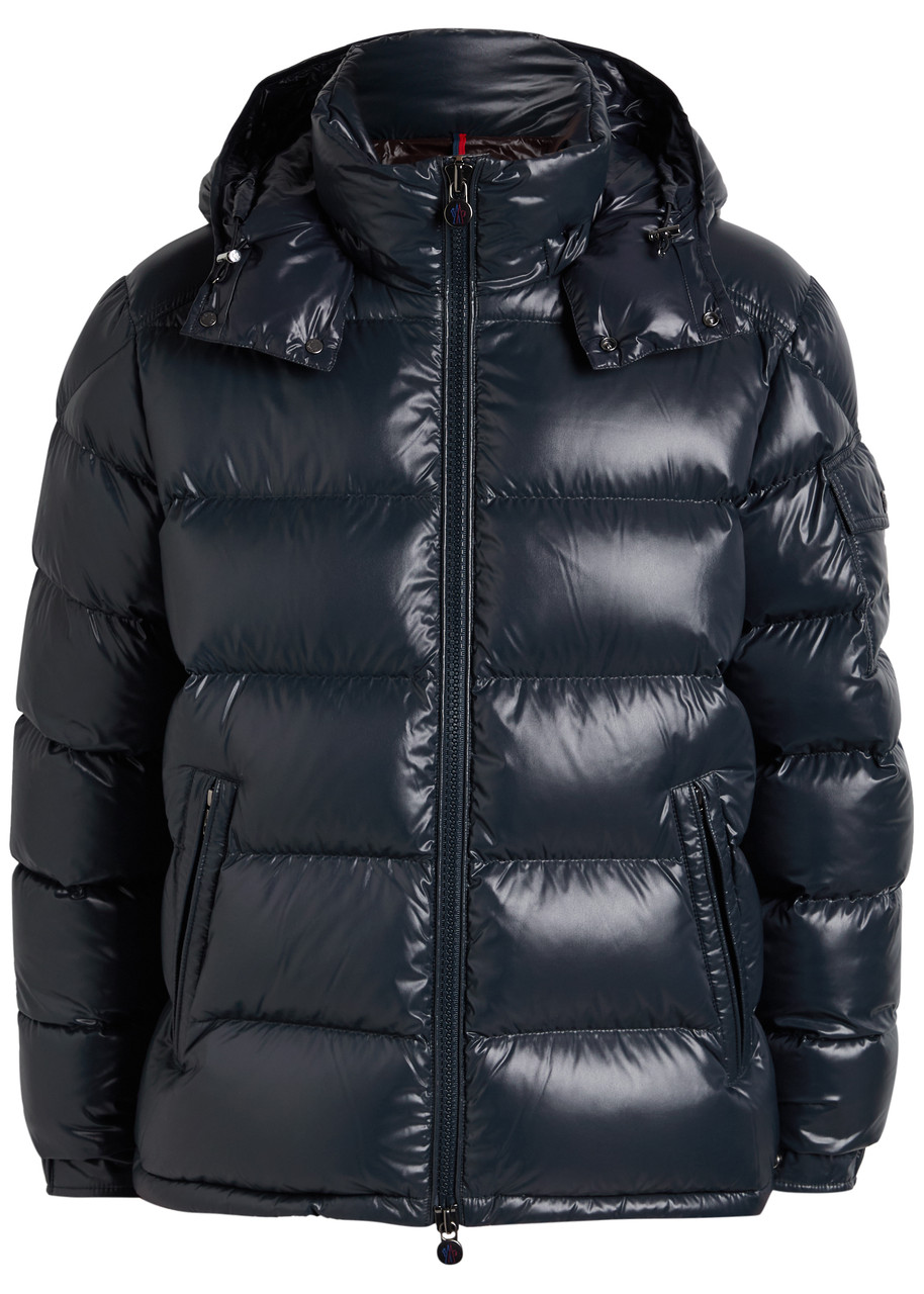 Moncler Maya Padded Shell Jacket Navy Editorialist