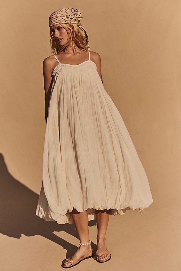Mare Mare Briana Strapless Bubble-Hem Midi Dress In Light Blue - 31% Off |  Editorialist