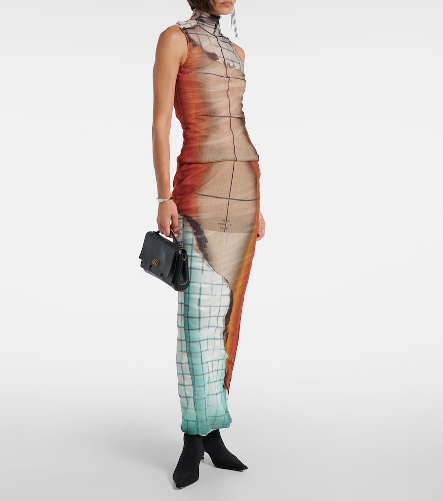JEAN PAUL GAULTIER Fire Tulle Top