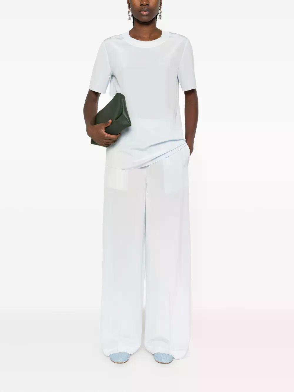 JOSEPH Pleated Wide-Leg Trousers
