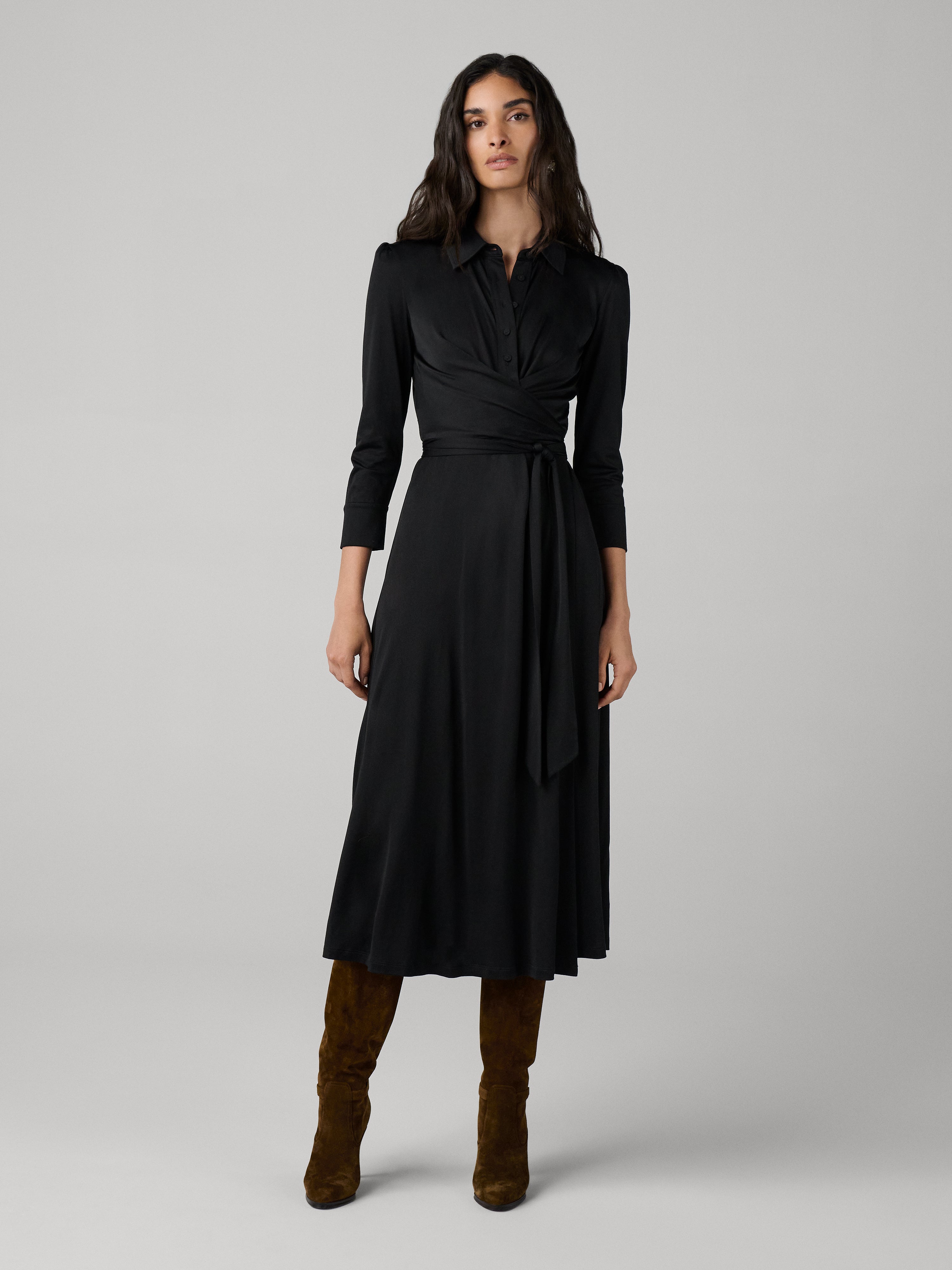DIANE VON FURSTENBERG Sana Midi Shirt Dress