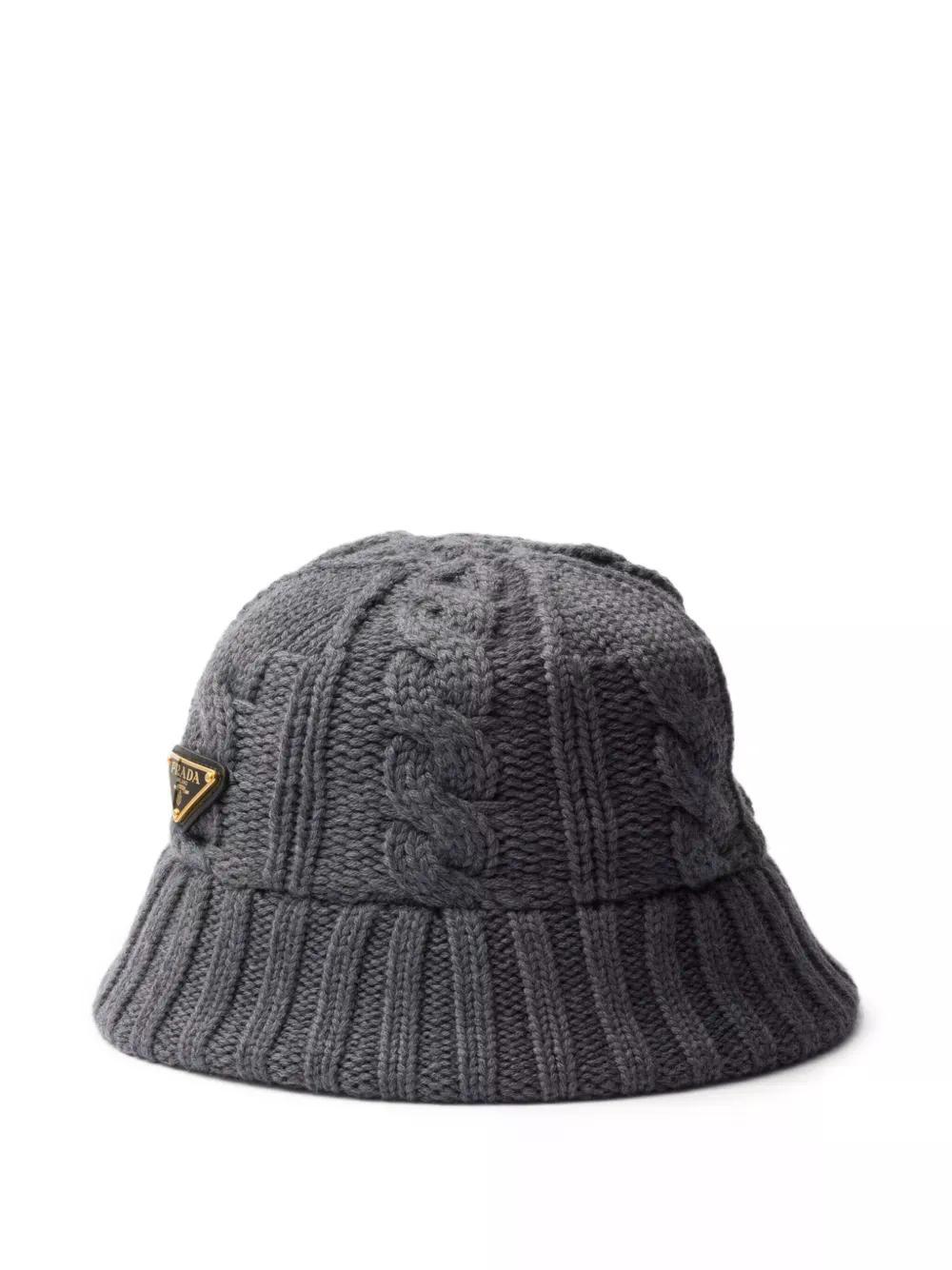 Saint Mxxxxxx Knitted Bucket Hat - Black | Editorialist