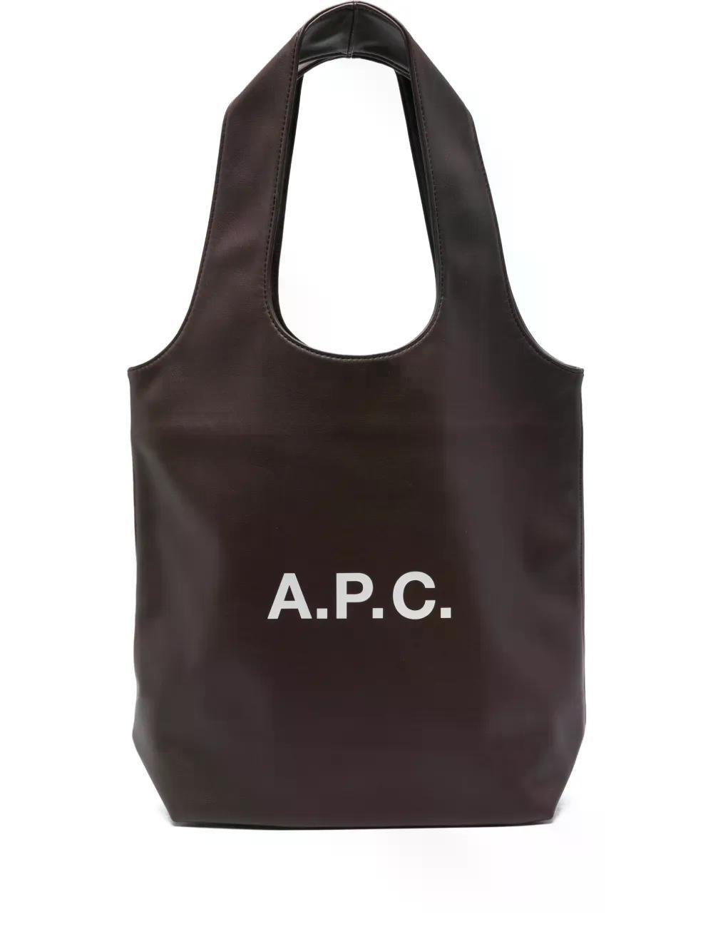 A.P.C. Ninon Small Tote Bag - Brown | Editorialist