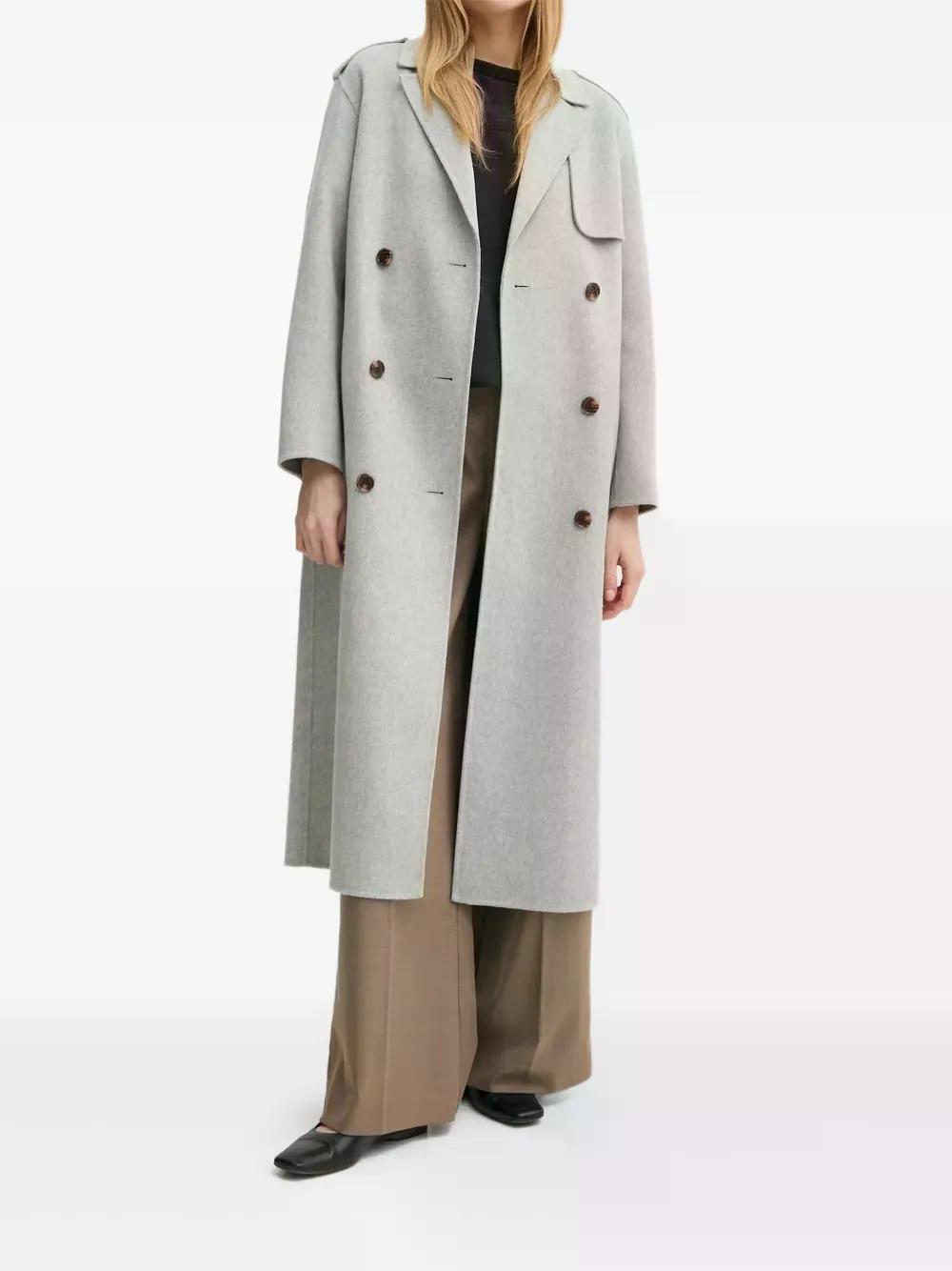 THEORY Wool-Cashmere Double-Breasted Coat