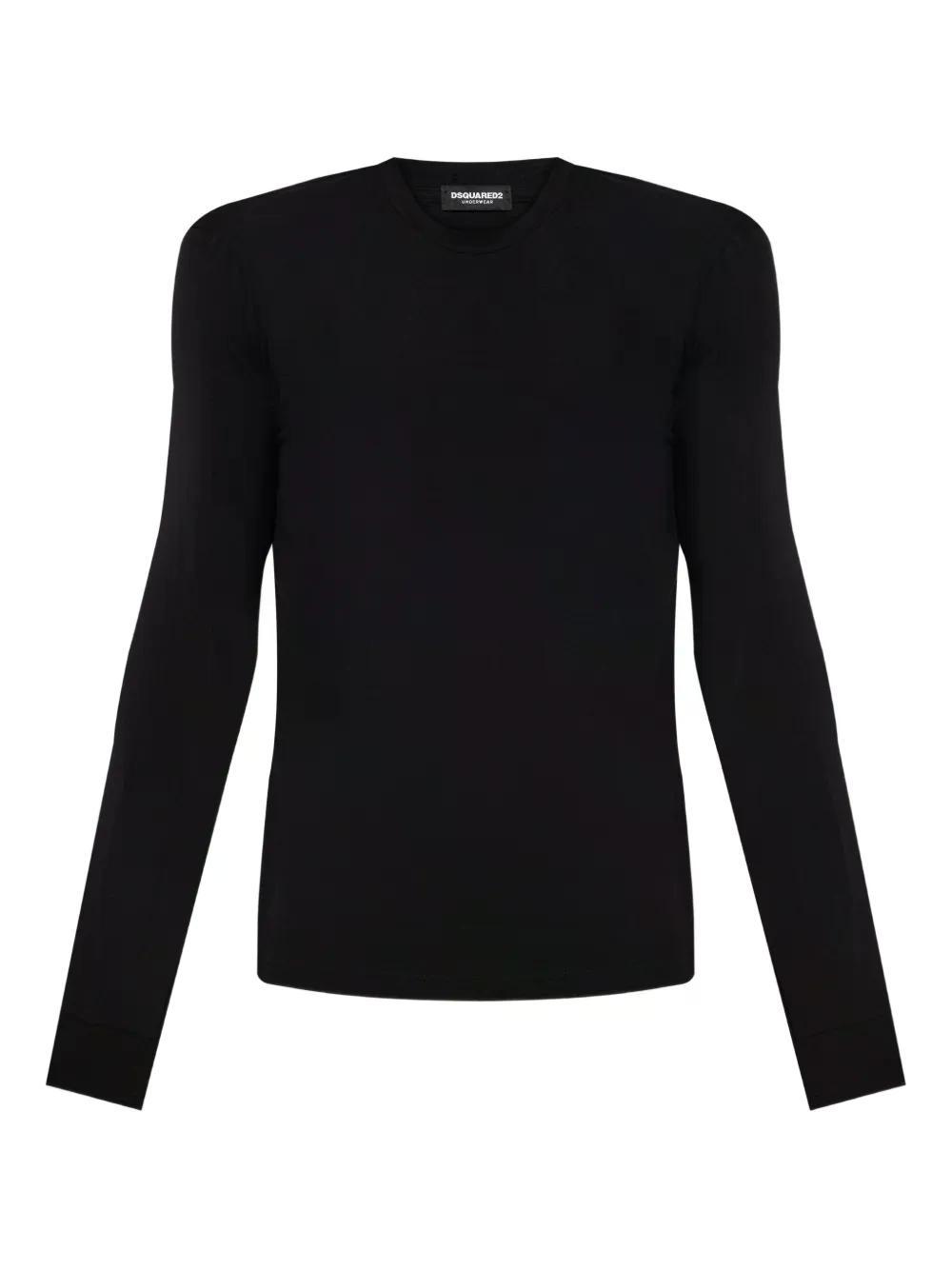 Dsquared2 Long-Sleeved Varsity T-Shirt In Black - 49% Off Dsquared2 Long-Sleeved Varsity T-Shirt In Black - 49% Off