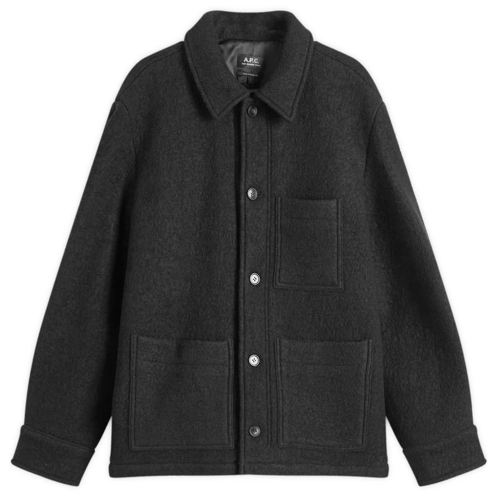 Cos Boiled-Wool Chore Jacket In Navy - 40% Off | Editorialist