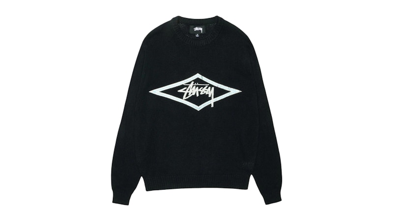 StüSsy Orchid Sweater - Black | Editorialist