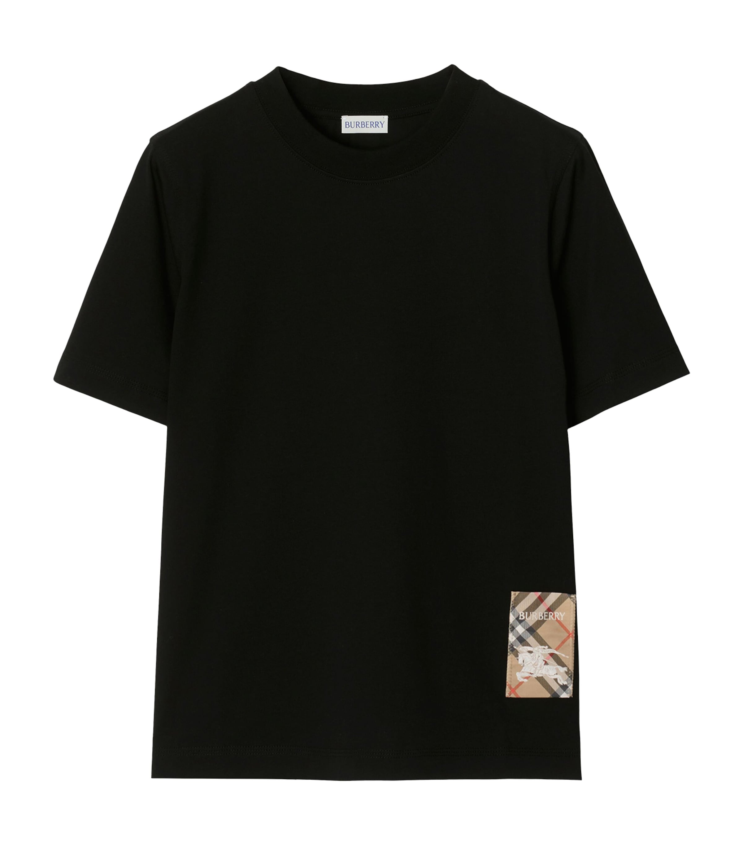 Burberry T-Shirt With Equestrian Knight Design - Black - 15