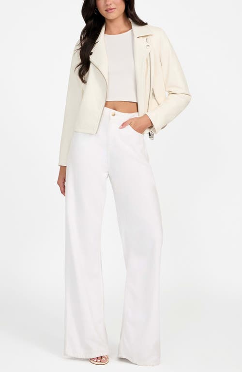 GUESS Faux Leather Moto Jacket