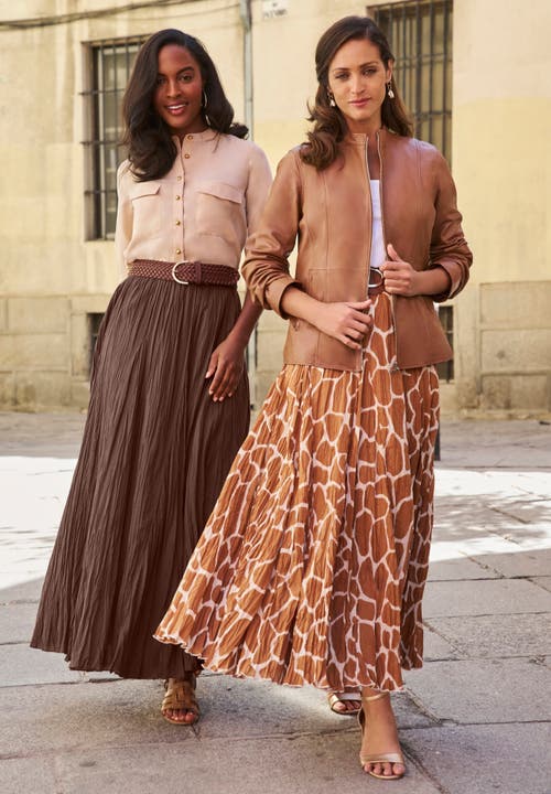 JESSICA LONDON Jessica London Hand-Crinkled Maxi Skirt