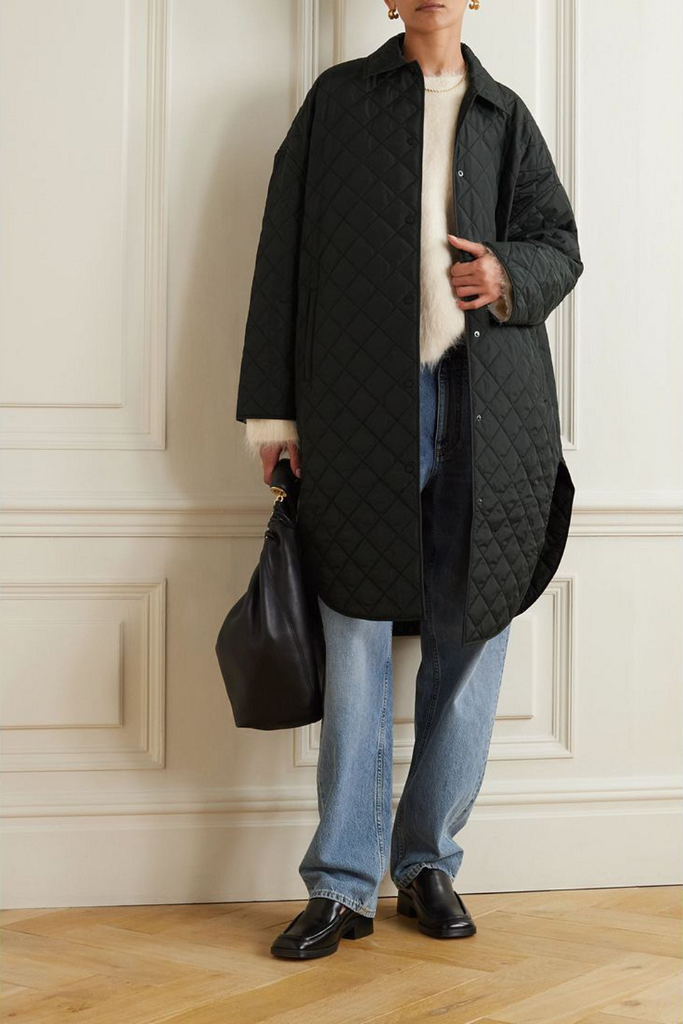 TOTÊME Oversized Quilted Shell Coat