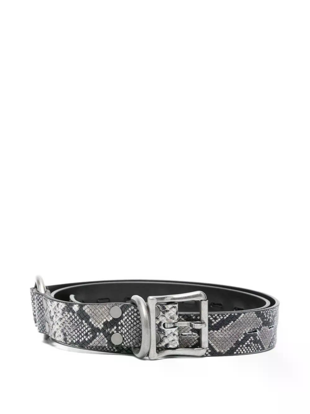 supreme nike snakeskin belt black