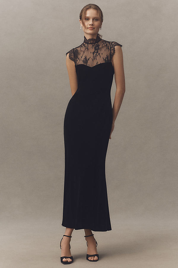 long formal dresses blue A-Line Off Shoulder Velvet Dark Blue Long Prom Dress, Dark Blue Long F –  shopluu main image 1