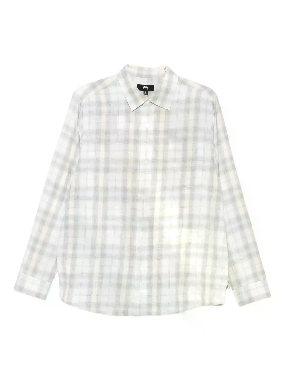 StüSsy Big Poppy Long-Sleeve Shirt Blue Editorialist