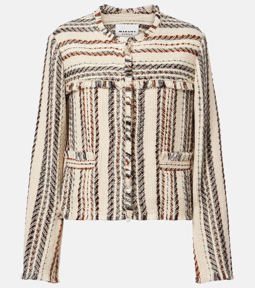 MARANT ETOILE izaria cotton and wool-blend jacket