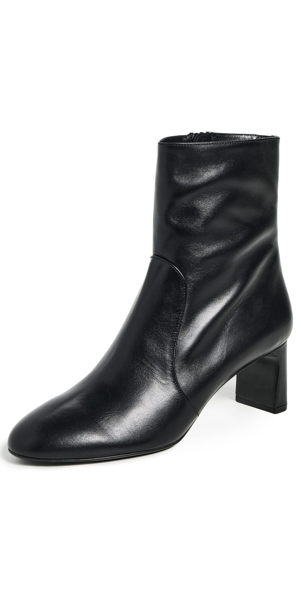 Stuart Weitzman Babette Zip Bootie 60mm - Black | Editorialist