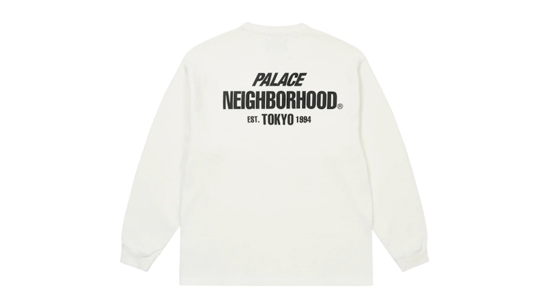 L即発送 PALACE NEIGHBORHOOD WAFFLE JERSEY 黒 XLサイズ PALACE x NEIGHBORHOOD Waffle Jersey 