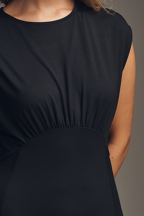 Maeve Halter Slim Knit Midi Dress - Black | Editorialist Maeve Halter Slim Knit Midi Dress - Black | Editorialist