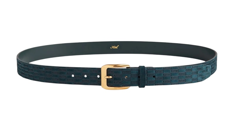 Kith Monogram Suede Leather Belt - Stadium | Editorialist