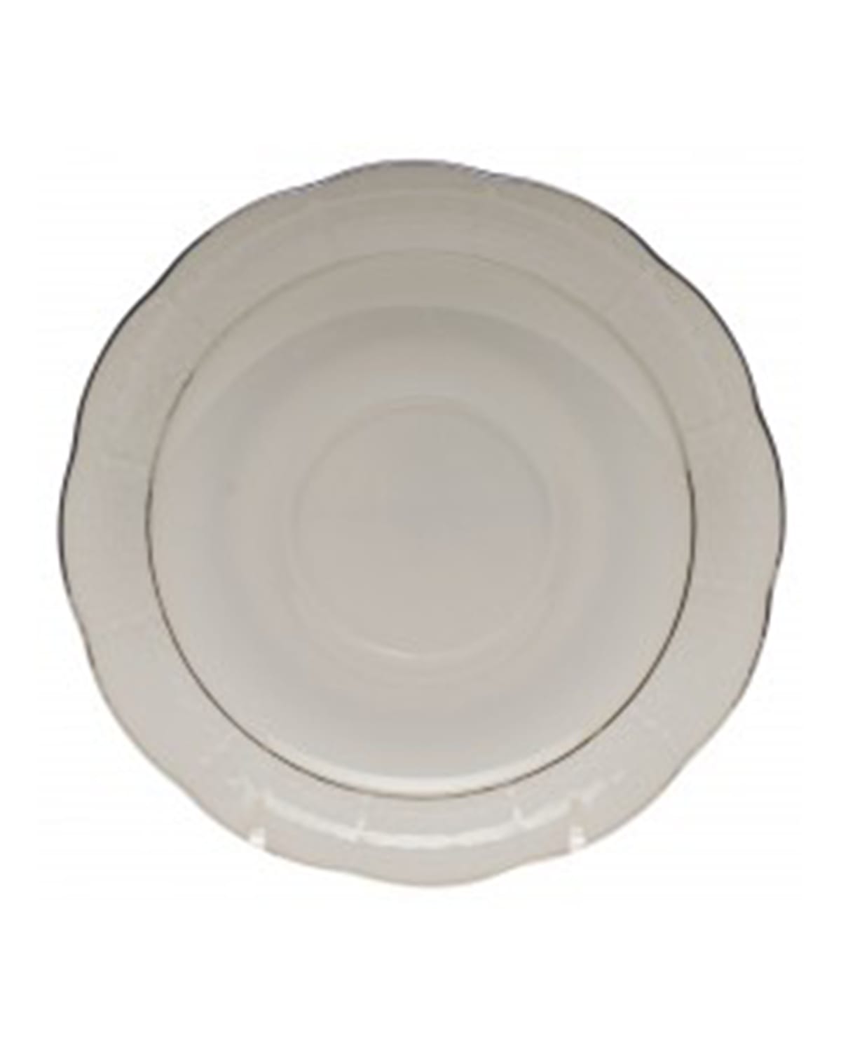 Herend Platinum Edge Saucer - One-Color | Editorialist