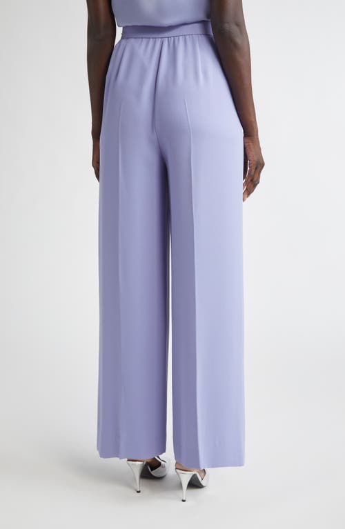 ST. JOHN Satin Back Crepe Wide Leg Pants