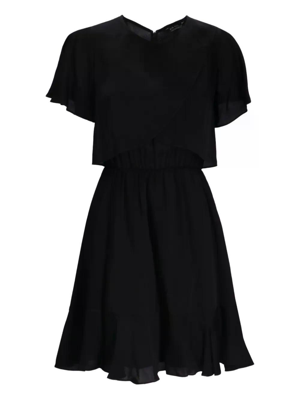 ARMANI EXCHANGE Frill-Detail Layered Dress