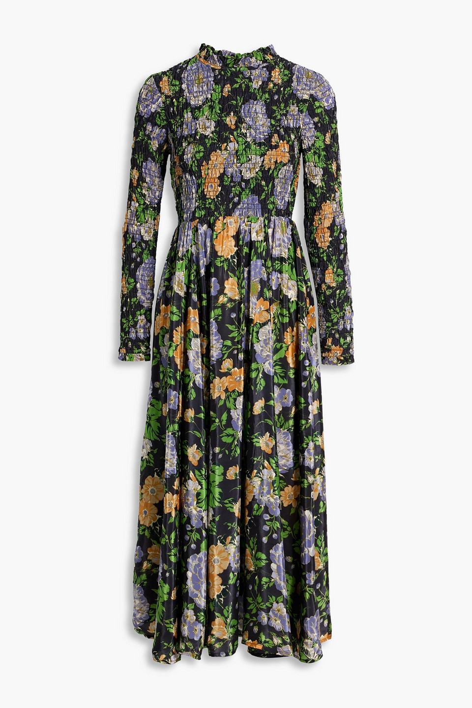 farm rio green jungle panther midi dress Jungle Panther Midi Dress – The RiverLane main image 1