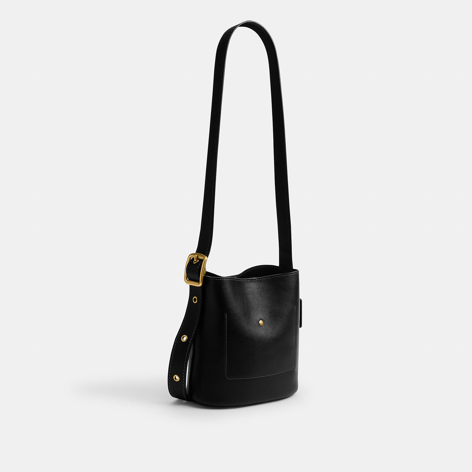 Coach Bleecker Bucket Bag 21 - Brass/Black | Editorialist