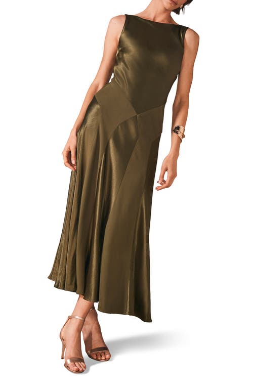 Rabanne Lace-Paneled Satin Maxi Dress In Ivory - 50% Off | Editorialist