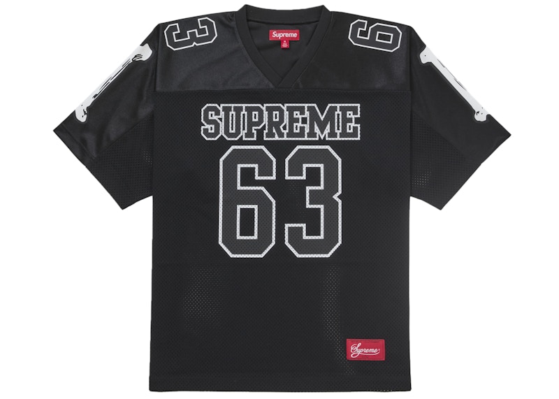 トップス Supreme Jacquard Soccer Jersey \"Black\" M Supreme Jacquard Rib Football Jersey Black – YankeeKicks Online