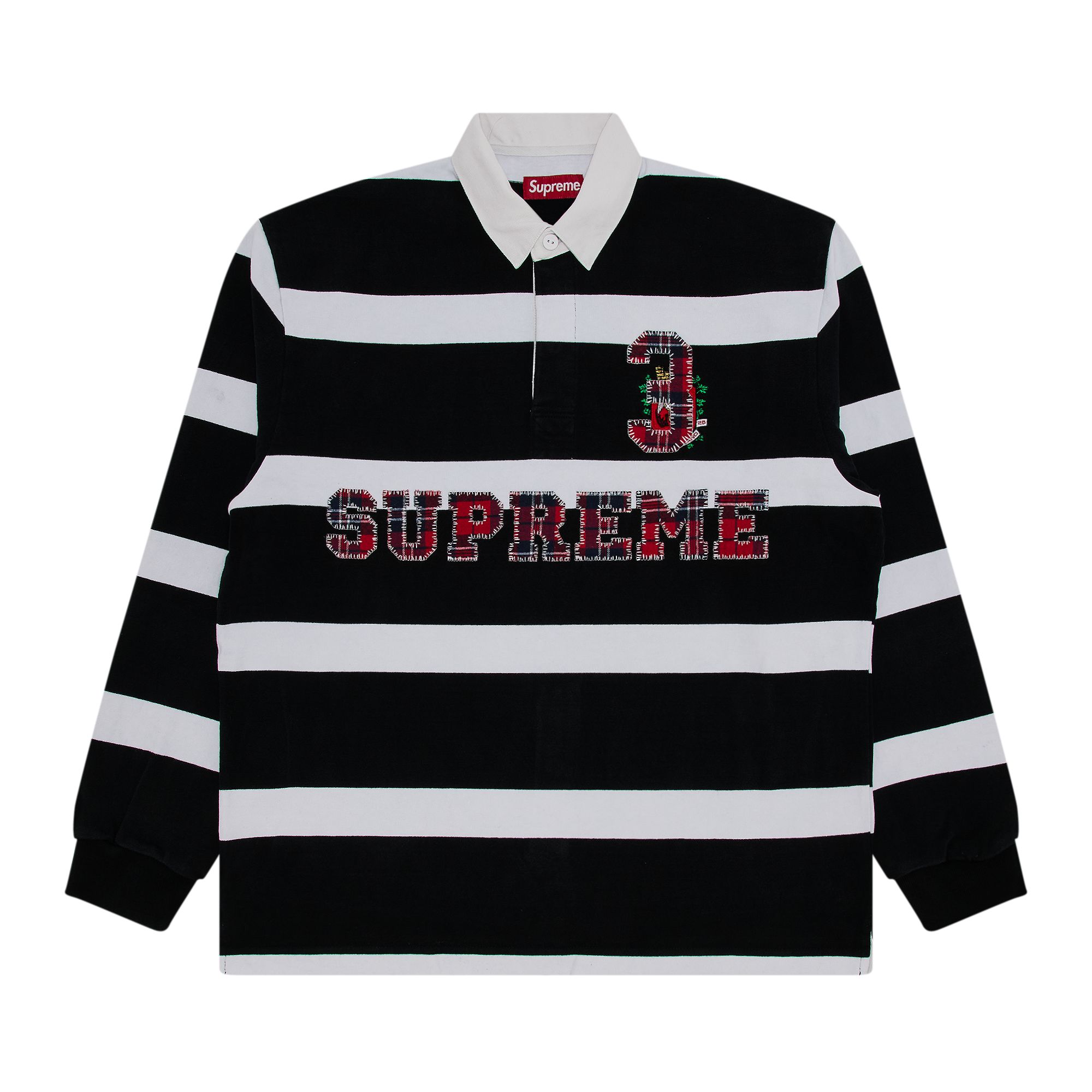 トップス Supreme Stripe Rugby \"Black\" size M Supreme Stripe Rugby Black Men's - SS22 - US