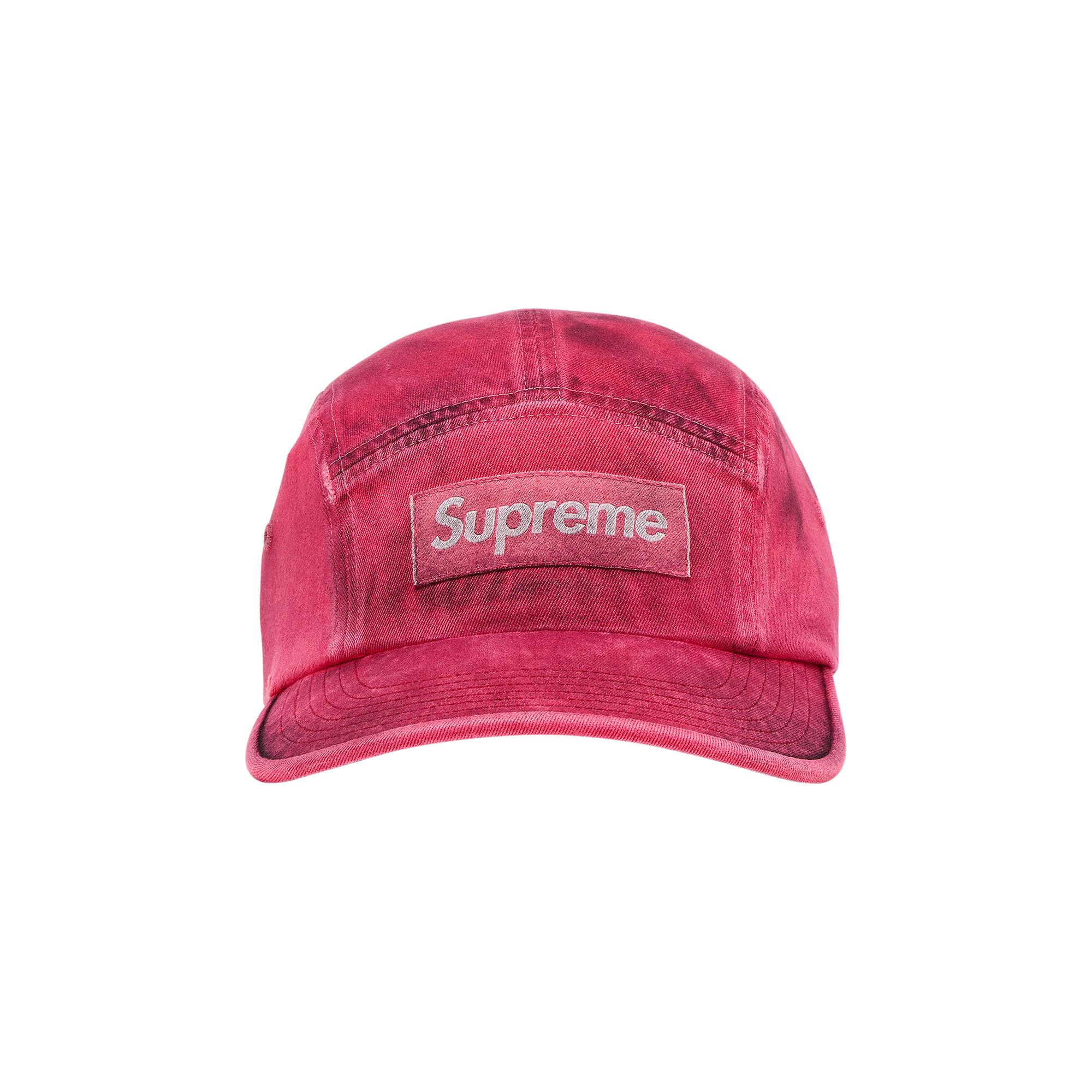 Supreme Overdyed Camp Cap - Red | Editorialist