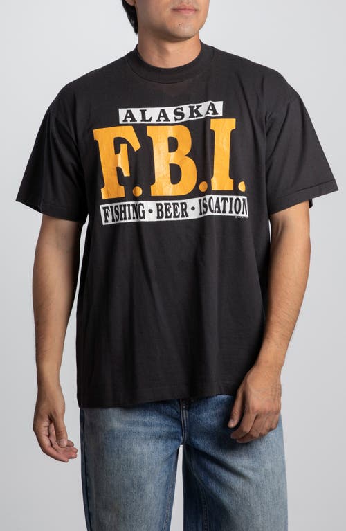 Elwood Vintage Alaska Fbi Tee - Black | Editorialist