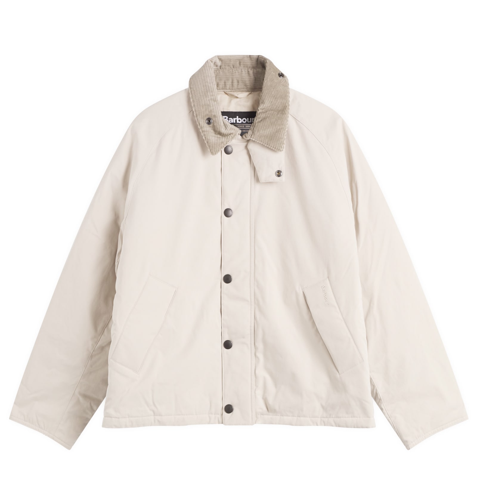 ジャケット・アウター Barbour TRANSPORT PADDED JACKET 38 Barbour Transport Padded Casual Jacket - Olive | Garmentory