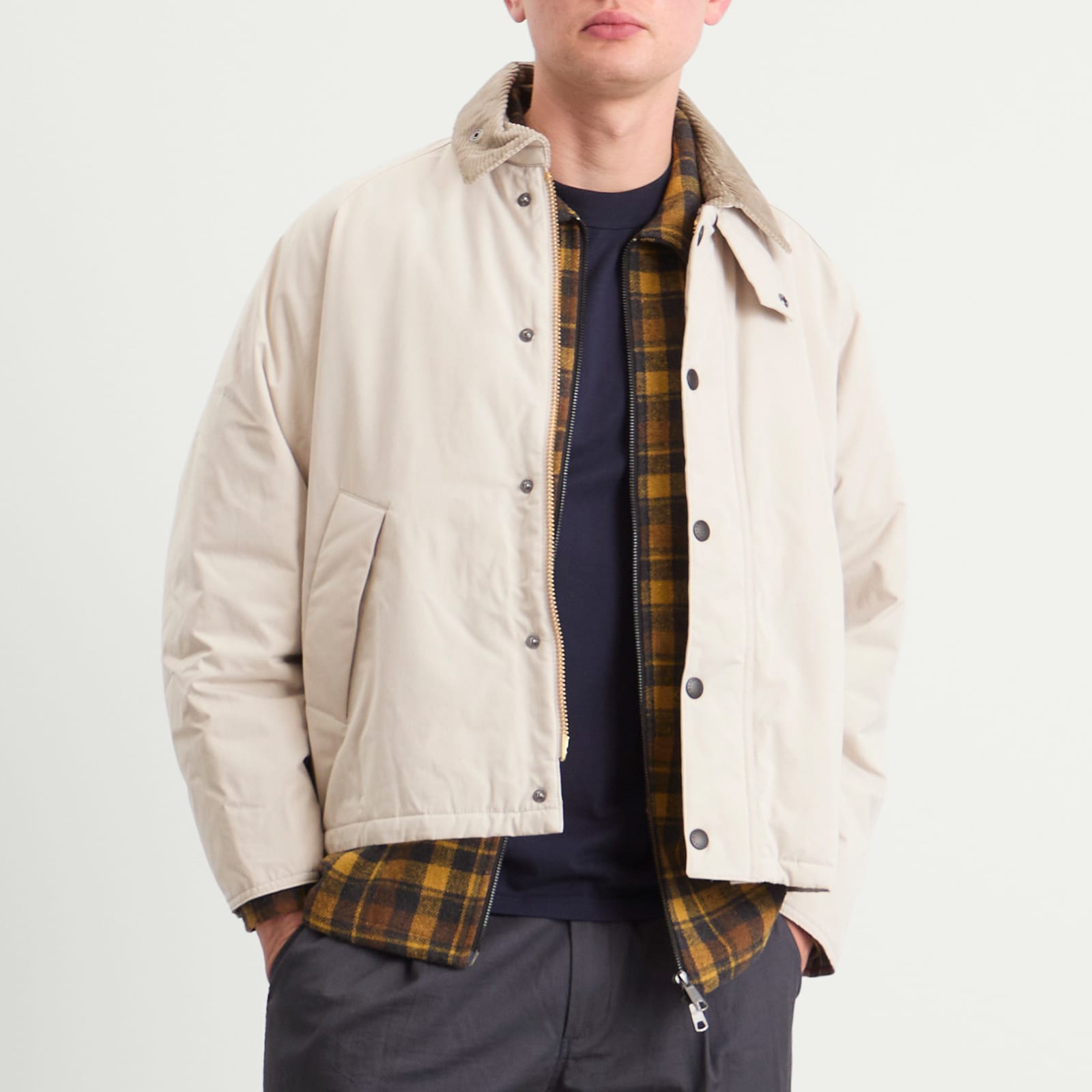 Barbour Padded Transport Jacket - Mist | Editorialist